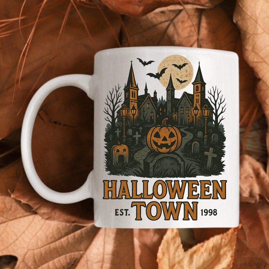 Halloweentown Est 1998 Retro Halloween PNG File Vintage 90s Style ...