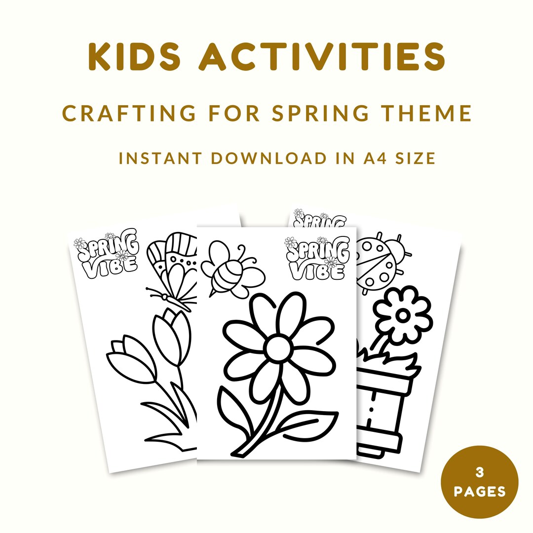 Spring Craft Flower Printable Activity for Kids – Fun Preschool ...