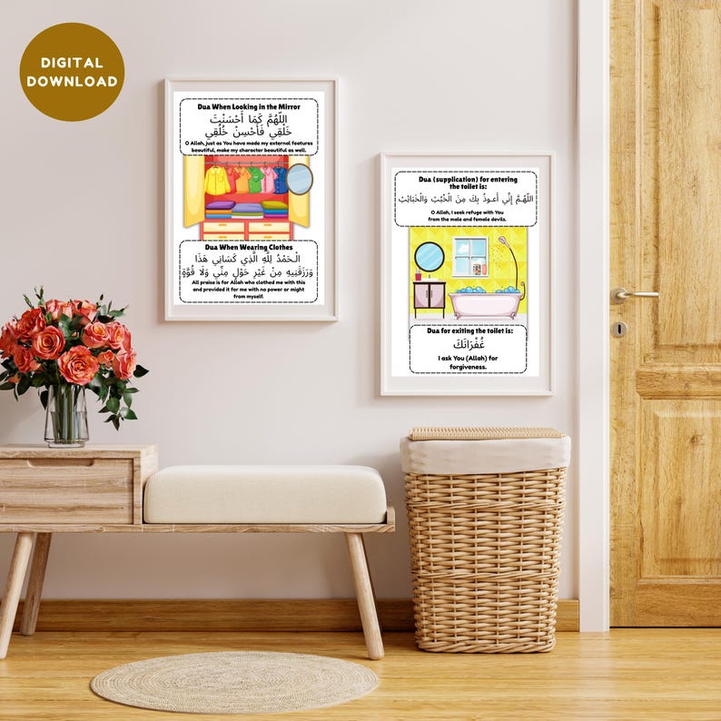 Muslim Kids Daily Routine Chart – Islamic Chore Tracker Printable With ...