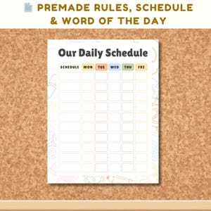 Classroom Poster Set, Printable Rules, Editable Class Photo, Daily ...