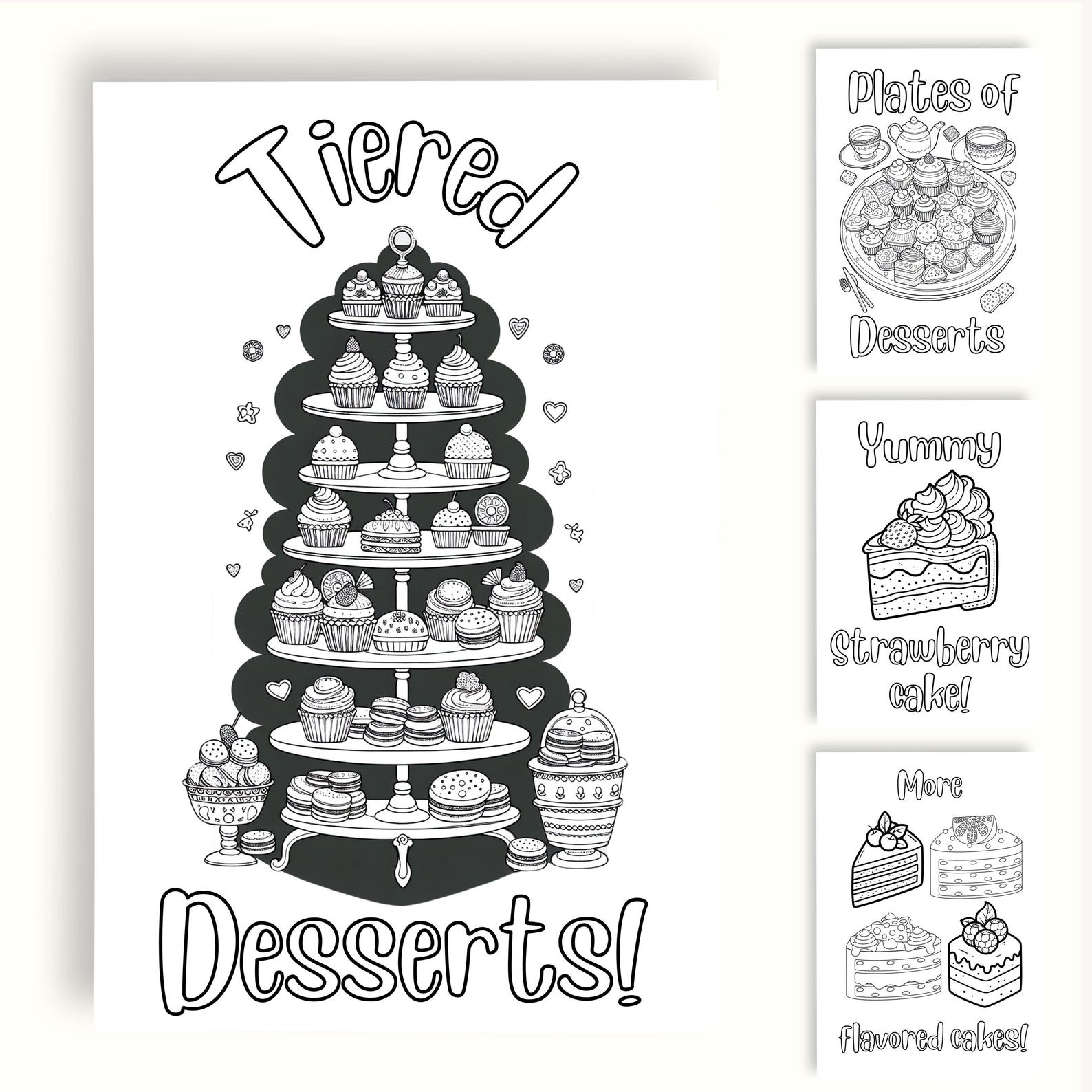 Tea Party Coloring Pages for Kids – Printable Girls Tea Party Sheets ...