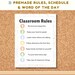 Classroom Poster Set, Printable Rules, Editable Class Photo, Daily ...