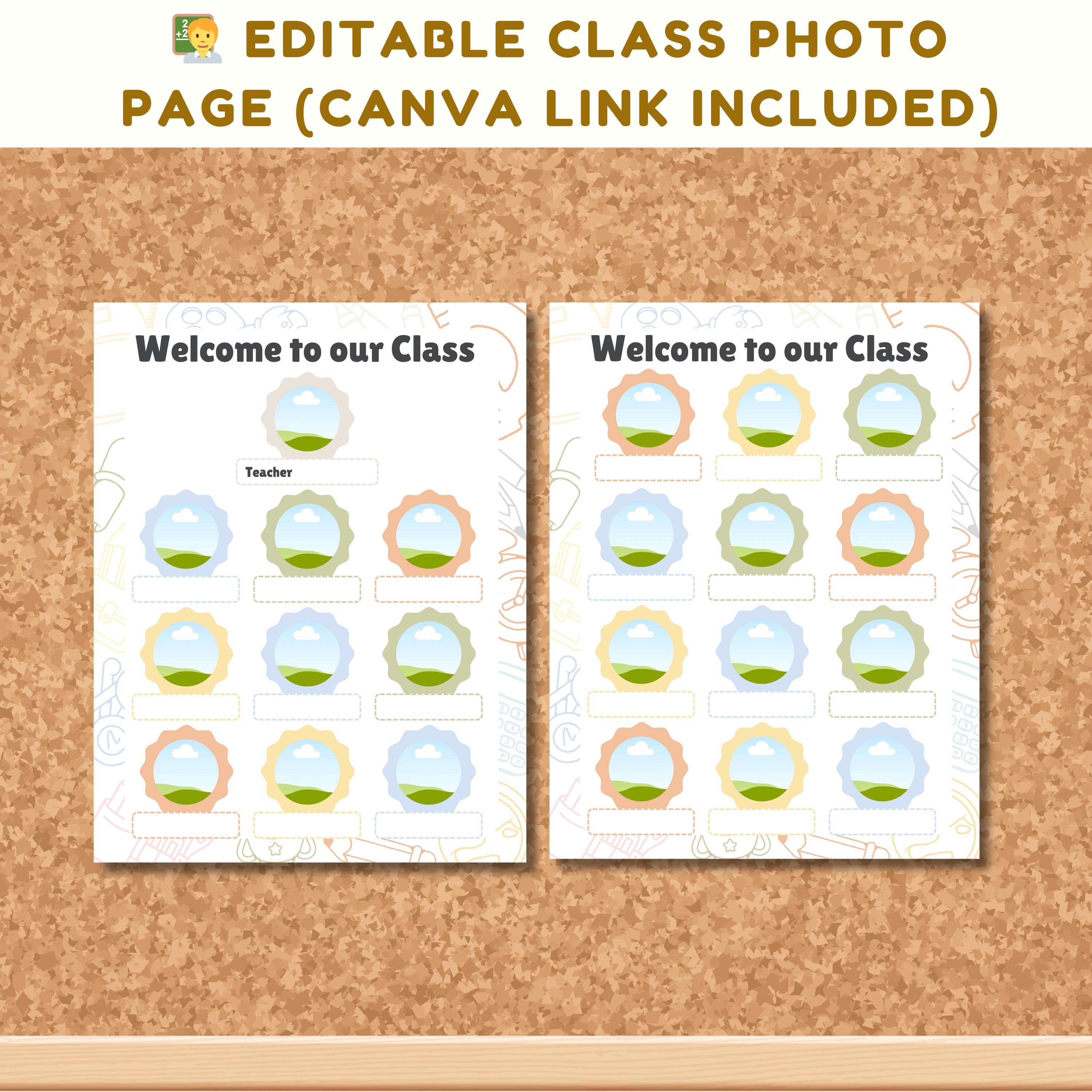 Classroom Poster Set, Printable Rules, Editable Class Photo, Daily ...