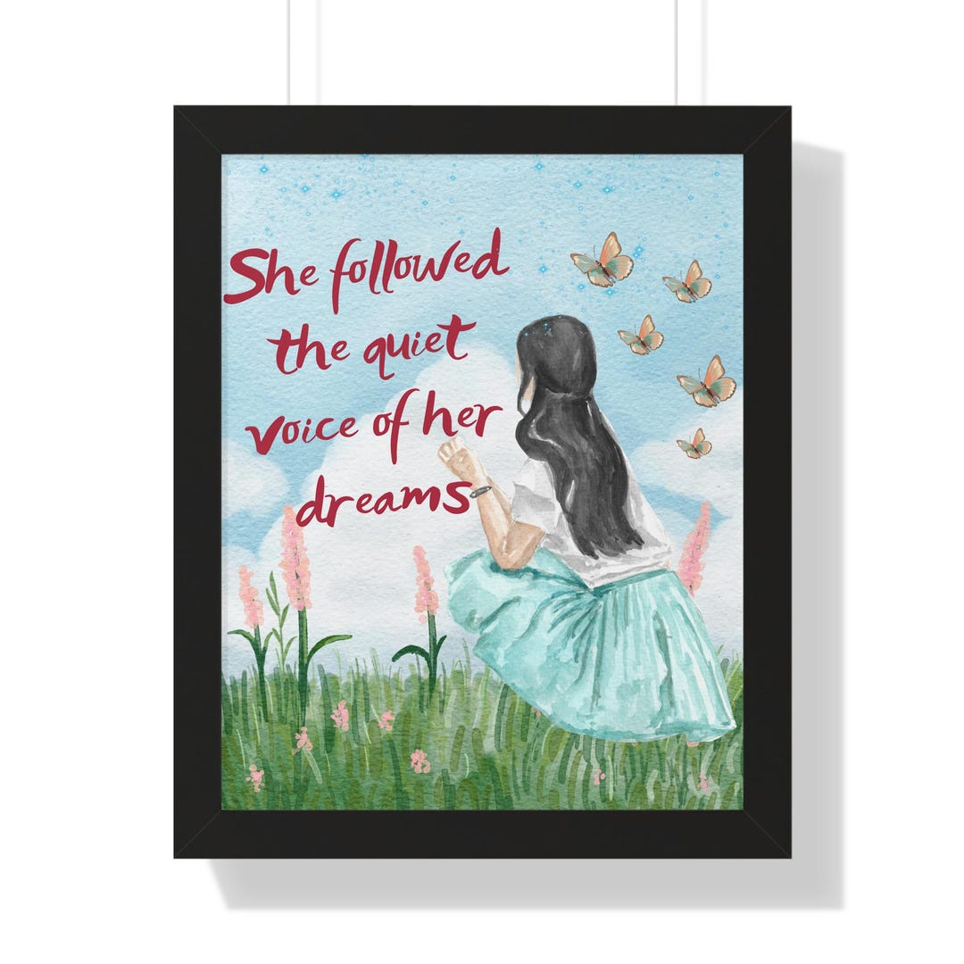 Inspirational Poster, Motivational Wall Art, Dreamy Bedroom Decor, Dorm ...