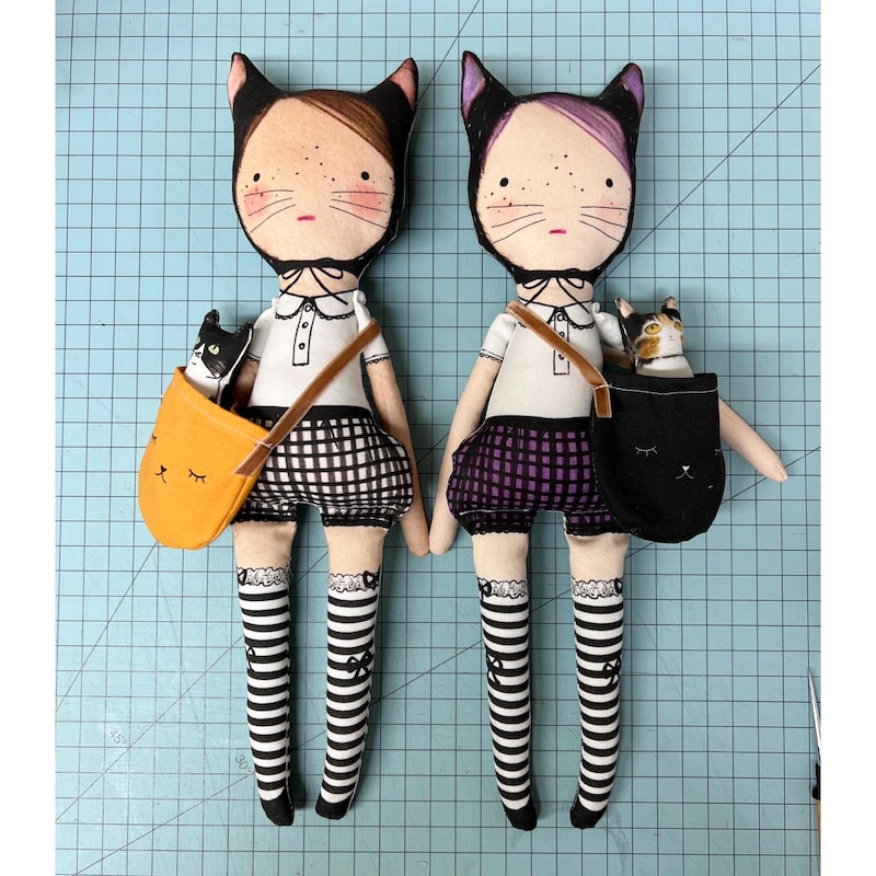 Cat Panels to Make Dolls - Etsy
