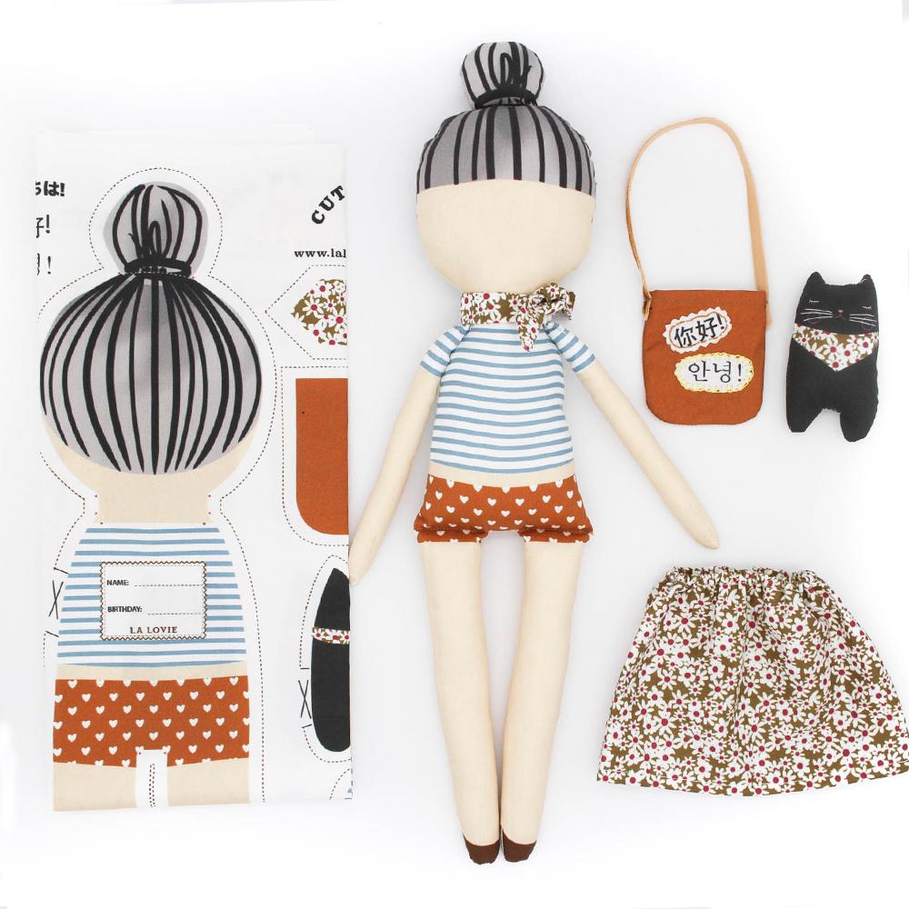 DIY Doll Cut and Sew Panel: Organic Cotton Fabric Doll Pattern - Etsy
