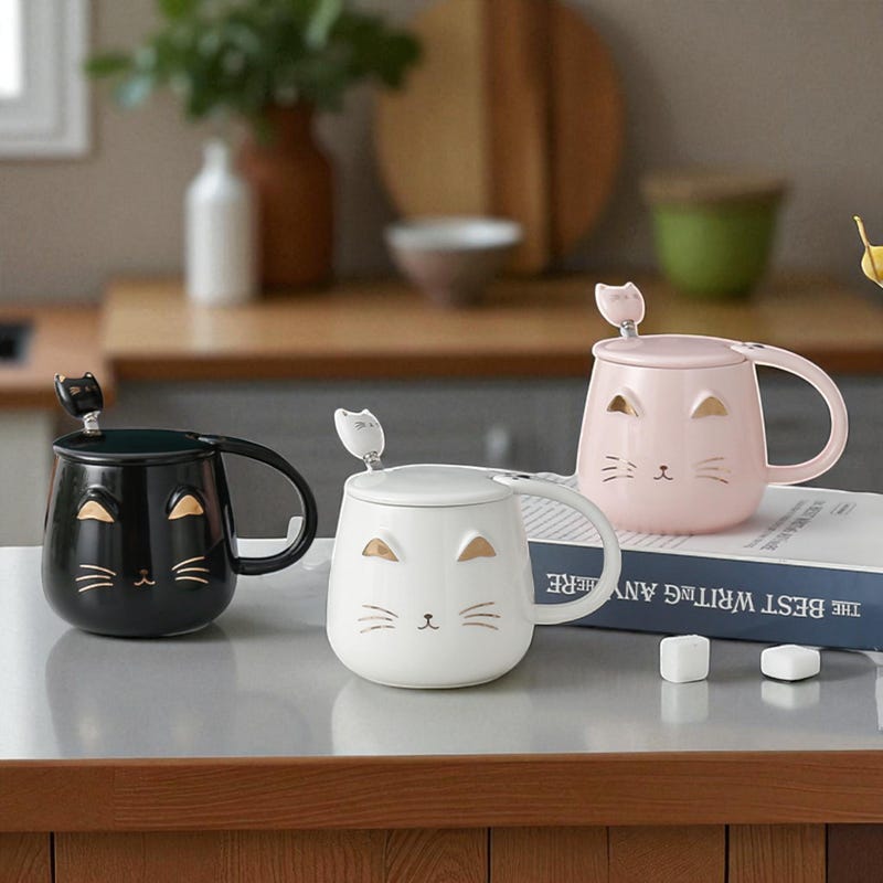 Kitty Cat Tea Cup - Etsy
