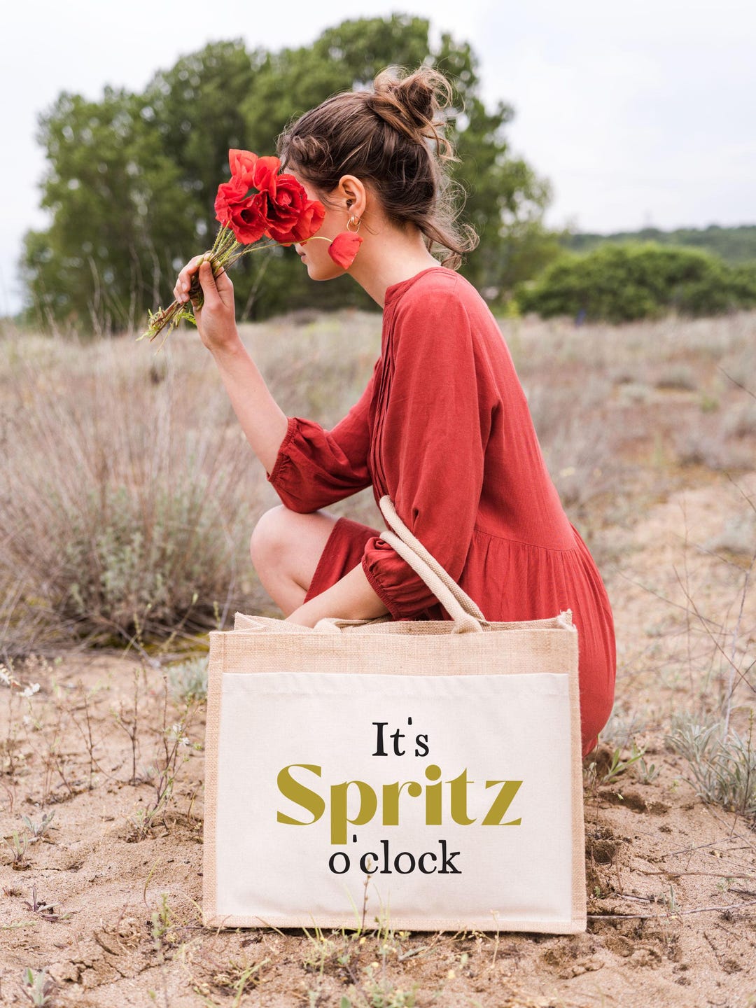 Spritz Jute Tote Bag – Fun Beach Bag, Gift for Friend - Etsy