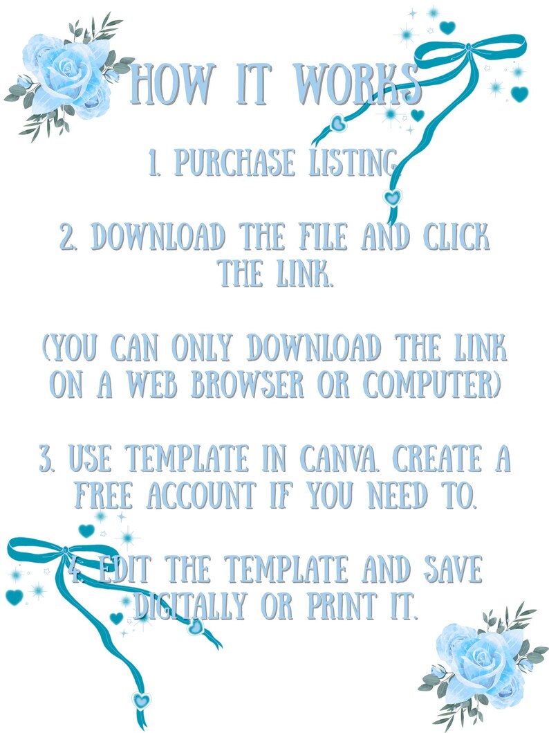 Flower Order Form for Florist Business Owners,printable, Organization ...