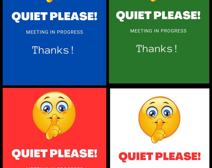 Quiet Please Class in Session, Printable Home Office or School Door ...