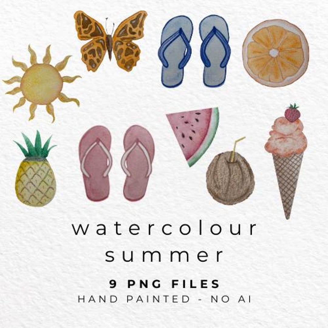 Watercolor Summer PNG, Summer Clipart, Watercolour Summer Clip Art ...