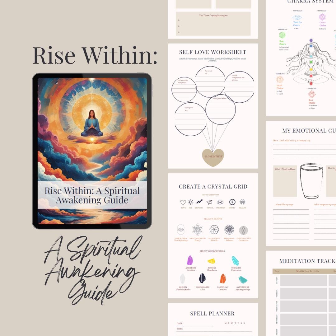 Printable Spiritual Awakening Workbook PDF | Guided Self-discovery ...