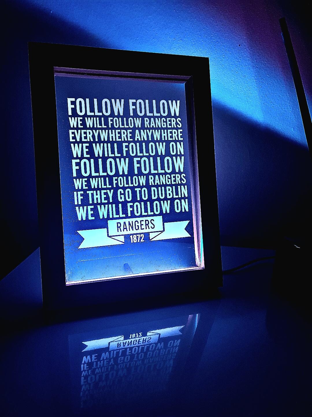 Glasgow Rangers Light | Gers Night Light | WATP | GRFC | Gift for Him ...