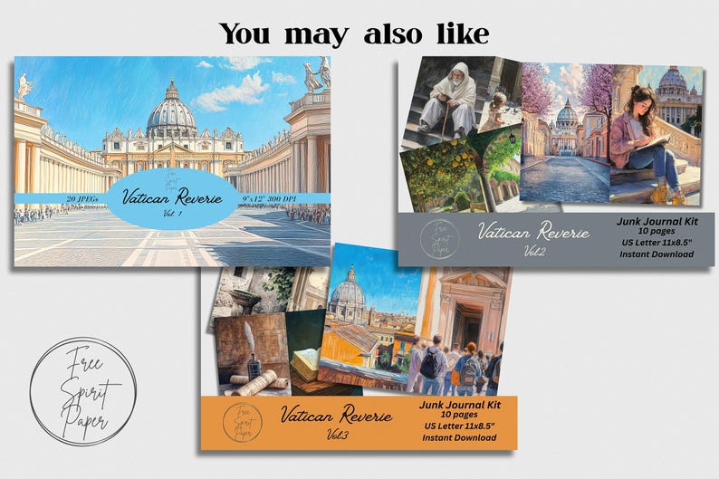 Vatican Reverie Vol.4 – Printable Pastel Pencil Pages, 10 Pages US ...