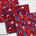 Folk Bloom Parade – Red White Blue Floral Digital Paper Pack – 15 ...