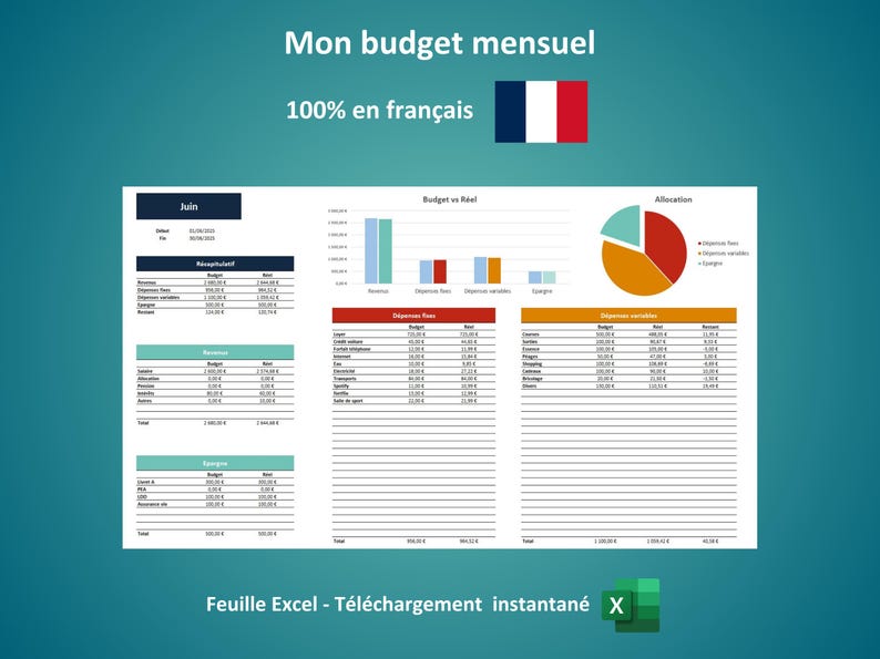 Easy Monthly Budget Excel | Manage Your Finances Simply | Expense ...