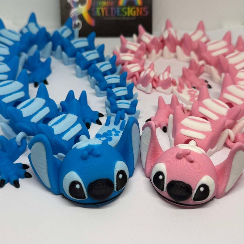Stitch Dragon Stl File - Etsy