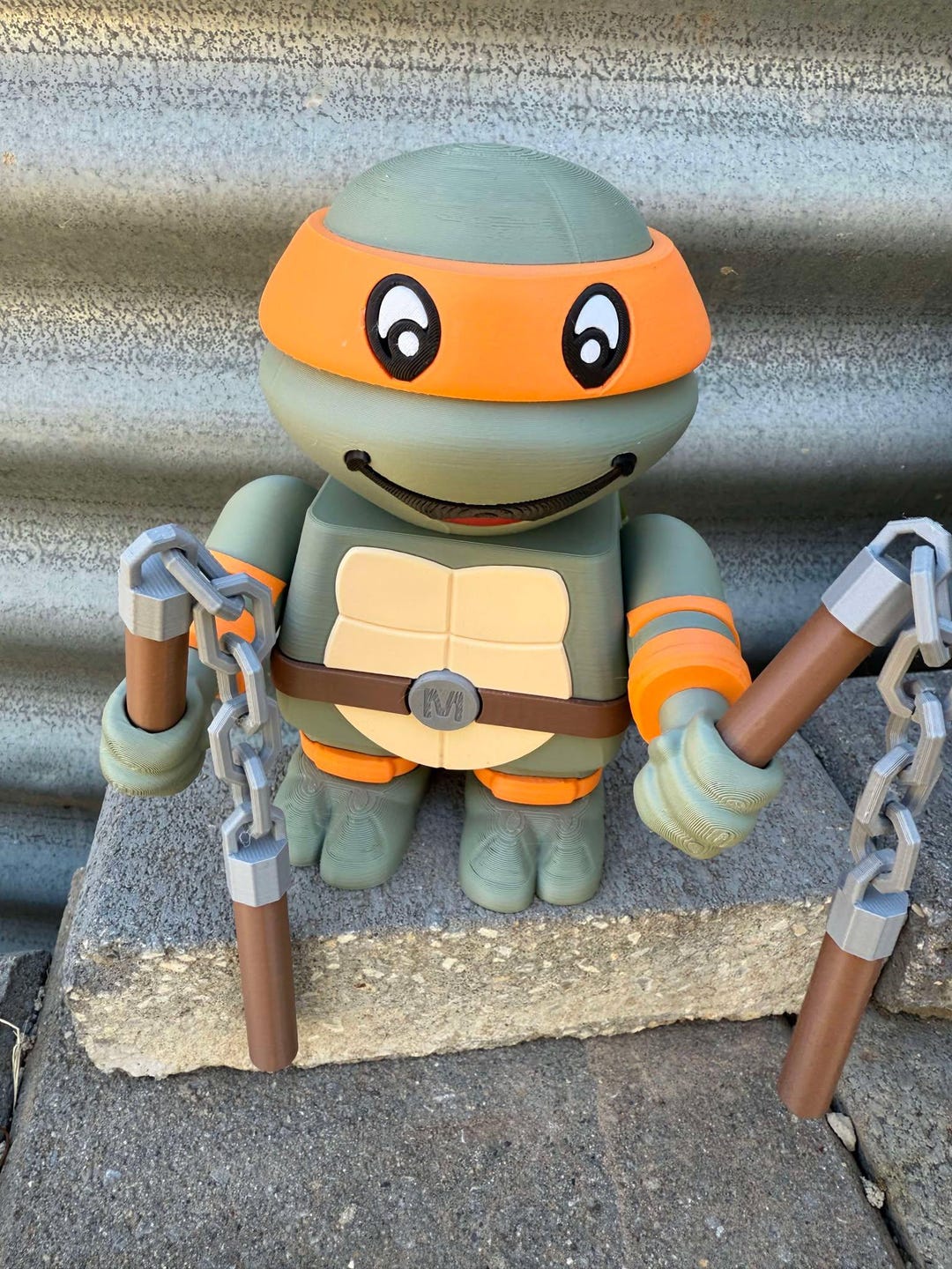 Michelangelo Orange Teenage Mutant Ninja Turtle 3D Printed - Etsy