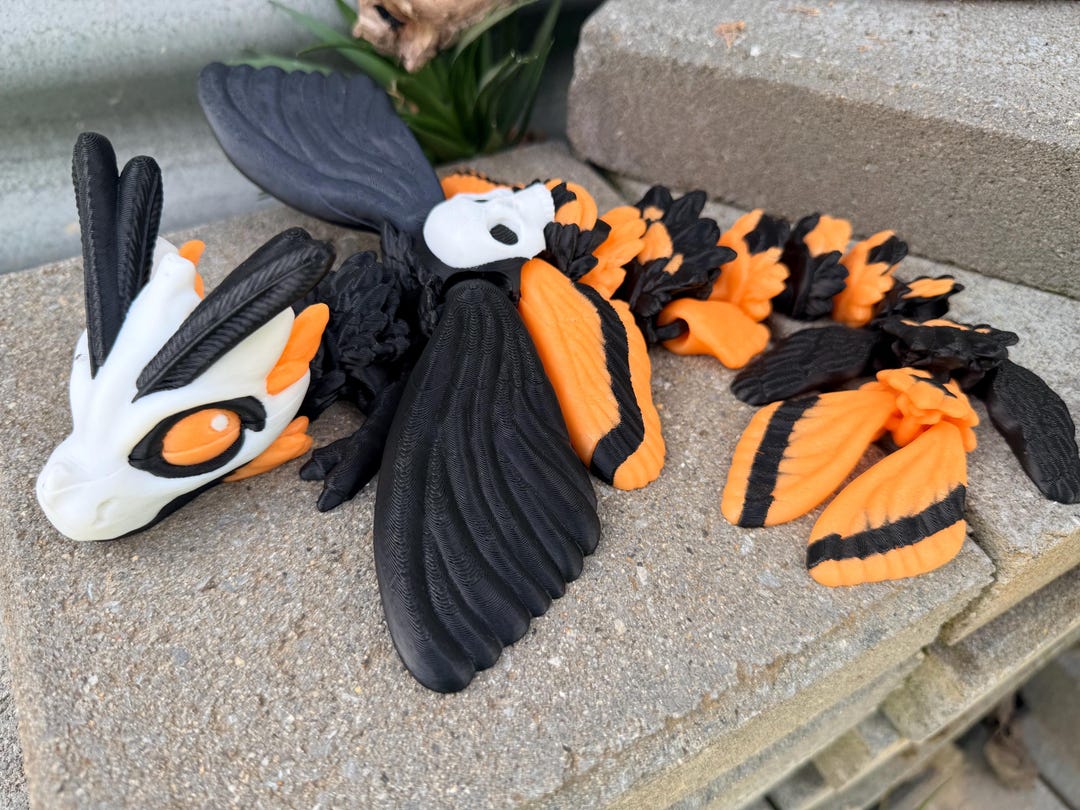 Baby Glow Moth 3D Dragon - Etsy