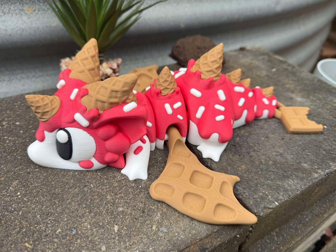 Large 3D Waffle Cone Dragon – 27cms - Etsy