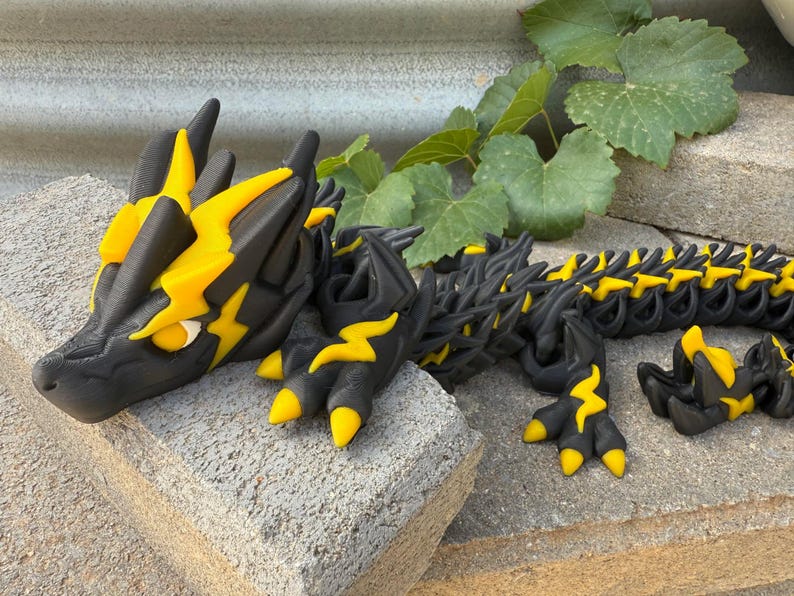 Lightning Bolt Dragon 3D Printed 45cms Long - Etsy