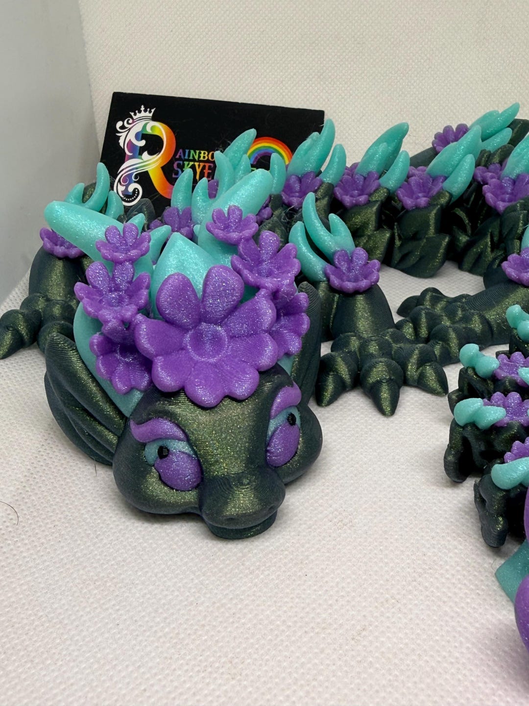 Aurora Bloom Dragon 3D Printed 52cms Long - Etsy