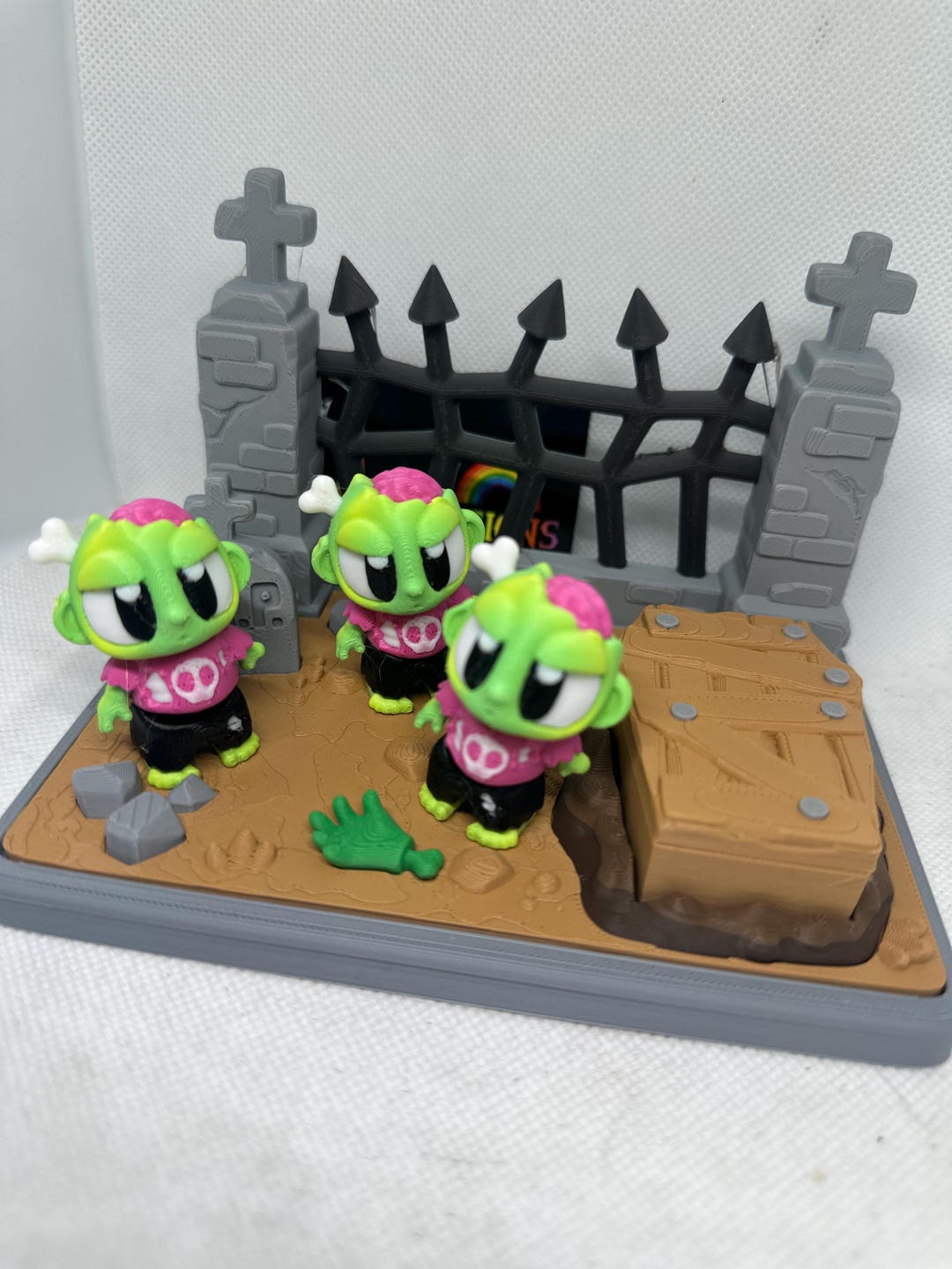 Zombie Graveyard Playset 3D Printed - Etsy