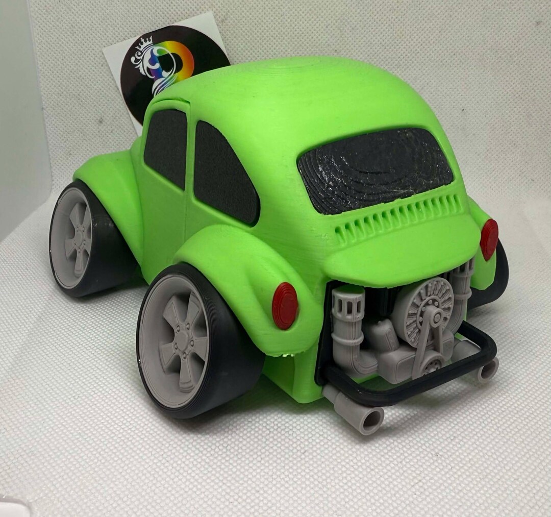 VW Beetle Turbo Car 3D Printed - Etsy
