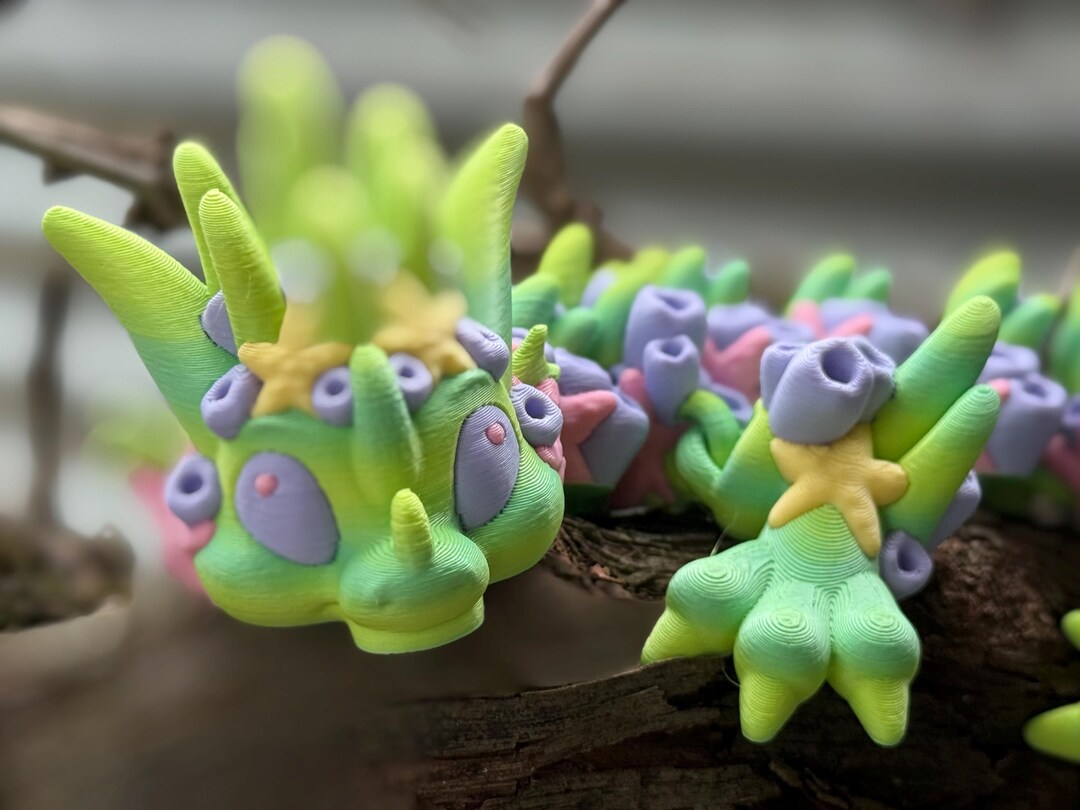 Sea Bloom Dragon 3D Printed Articulated Dragon - Etsy UK