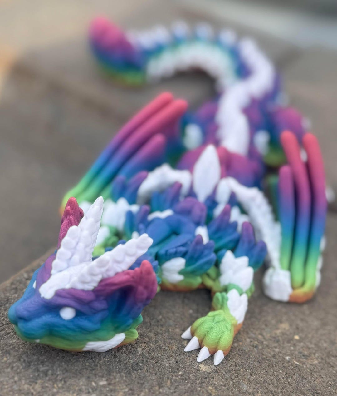 Cat Rainbow Dragon 3D Printed - Etsy