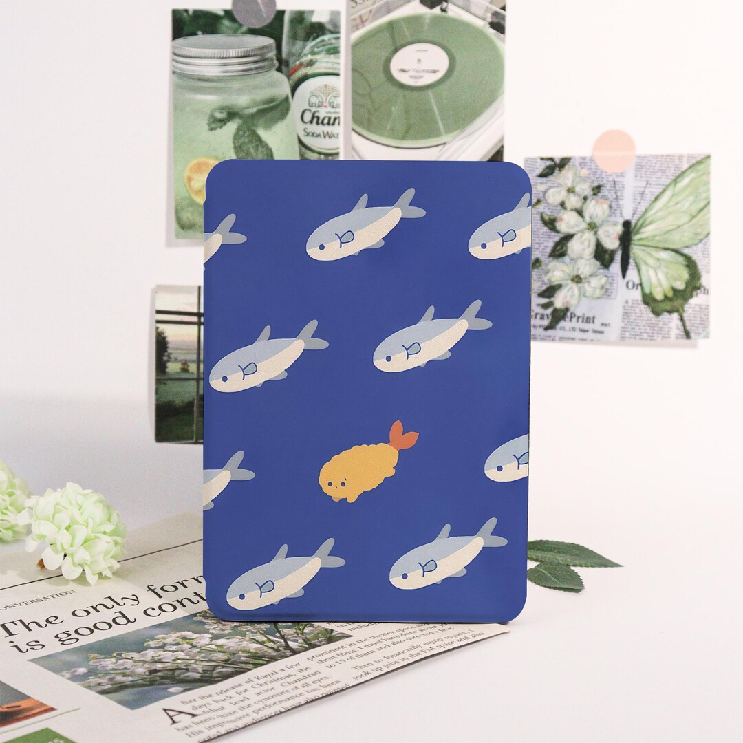 Cute Cartoon Little Fish Kindle Case Auto Wake/sleep Case for Kindle ...