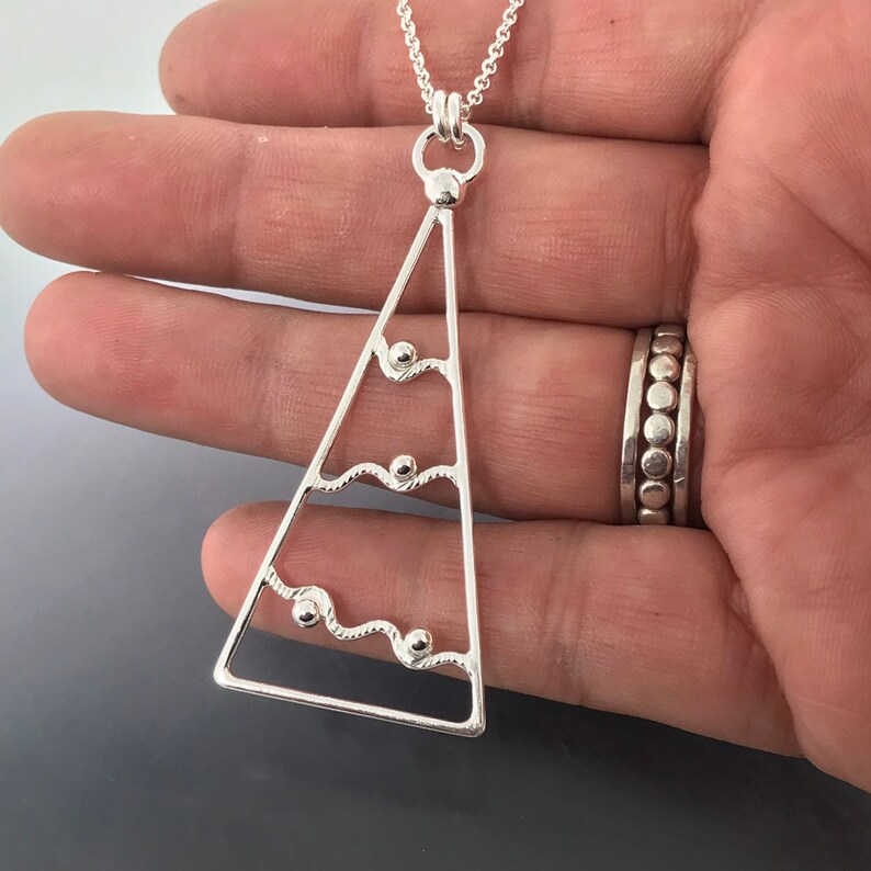 Sterling Silver Christmas Tree Brooch or Pendant- Purchase Price is for ...