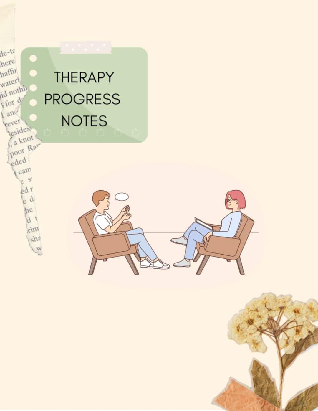 Therapy Progress Notes Template | Digital Counseling Documentation ...