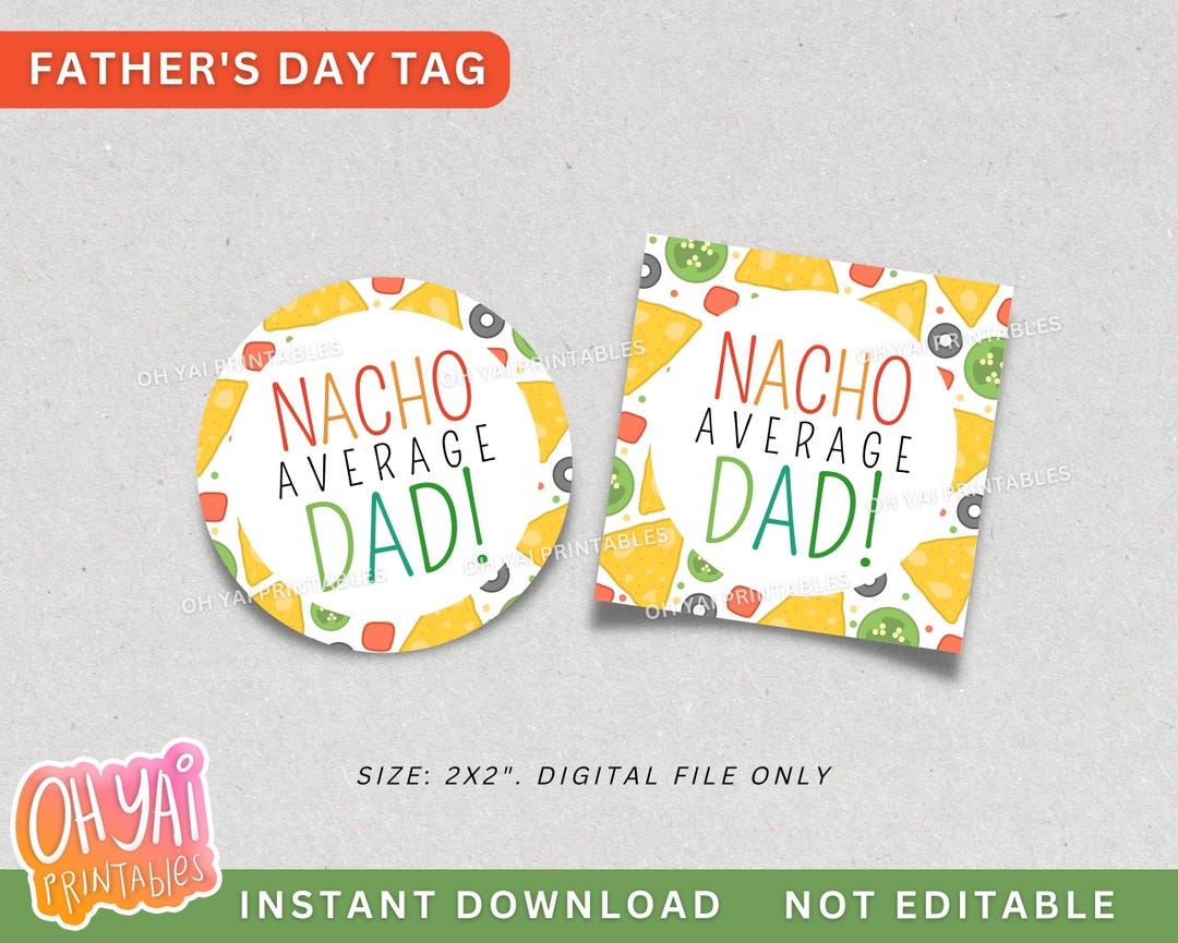Father's Day Tag, Printable Father's Day Tag, Father's Day Gift Tag ...