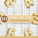 Number Balloons Icing Transfer Sheets, Numbers RI Transfer Sheets ...