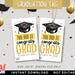 Printable Graduation Tag, Graduation Gift Tag, Class of 2025 Gift Tag ...