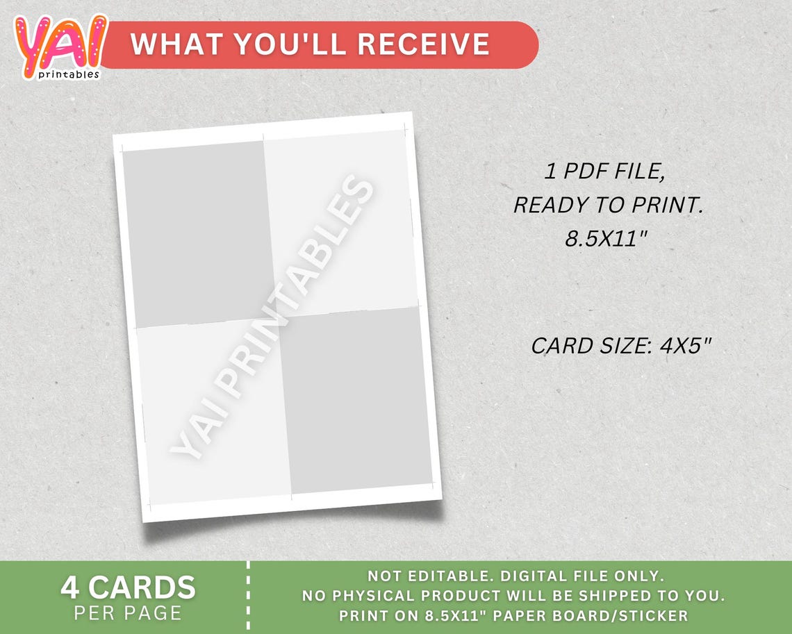 Christmas DIY Cookie Kit Card, Printable DIY Cookie Kit Instructions ...
