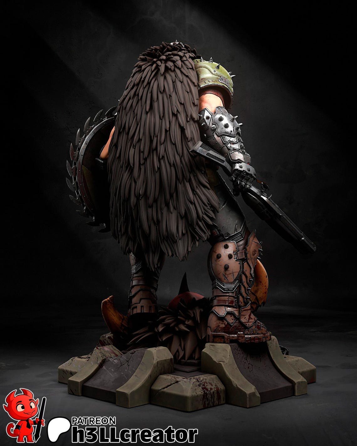 Doom Eternal Slayer Figure - Doomguy Statue - Doom the Dark Ages Figure ...