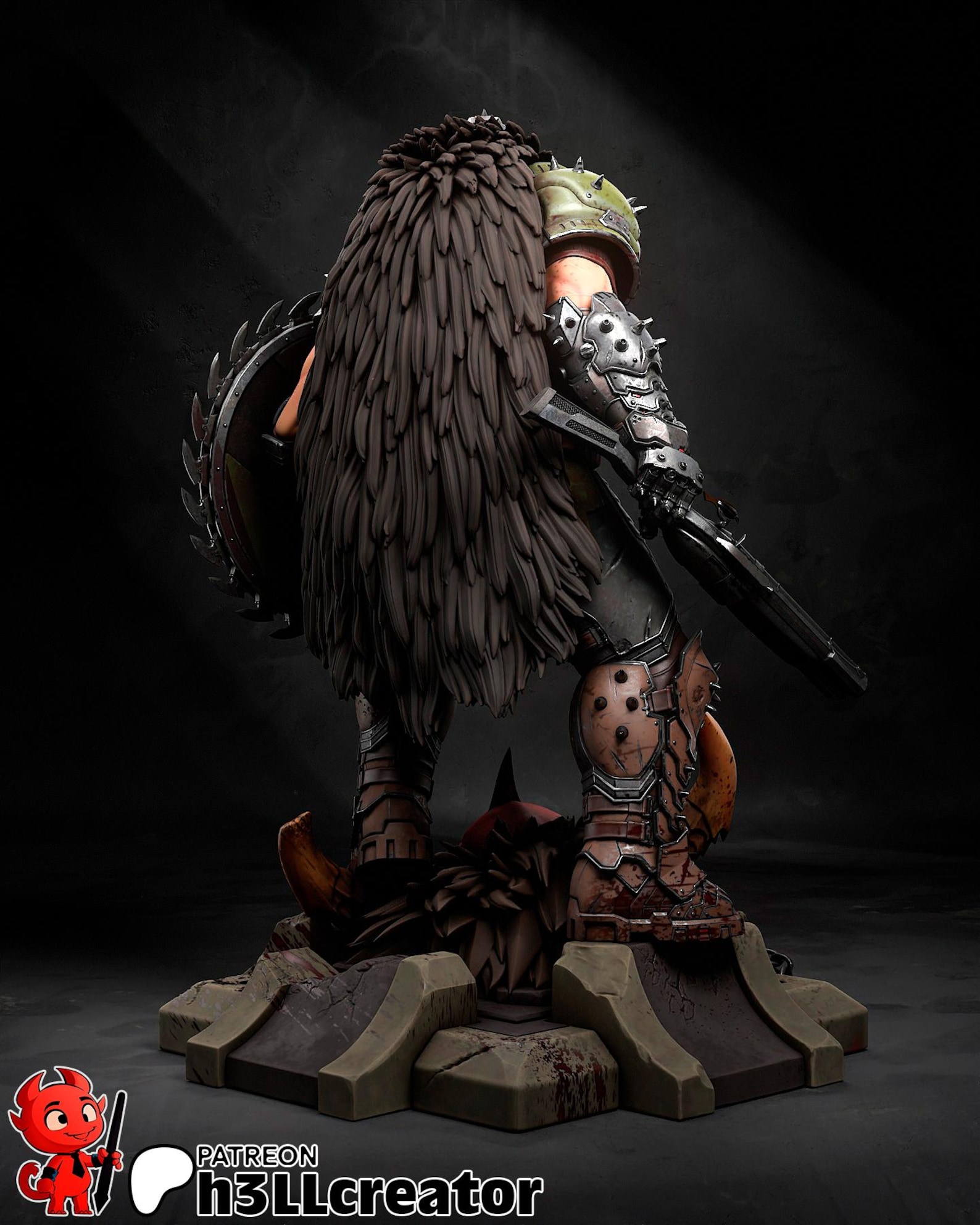 Doom Eternal Slayer Figure - Doomguy Statue - Doom the Dark Ages Figure ...