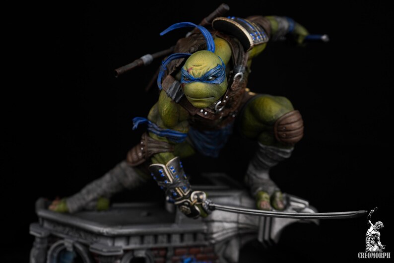 TMNT Leonardo Figure | Ninja Turtles Collectible | Hand Painted Statue ...