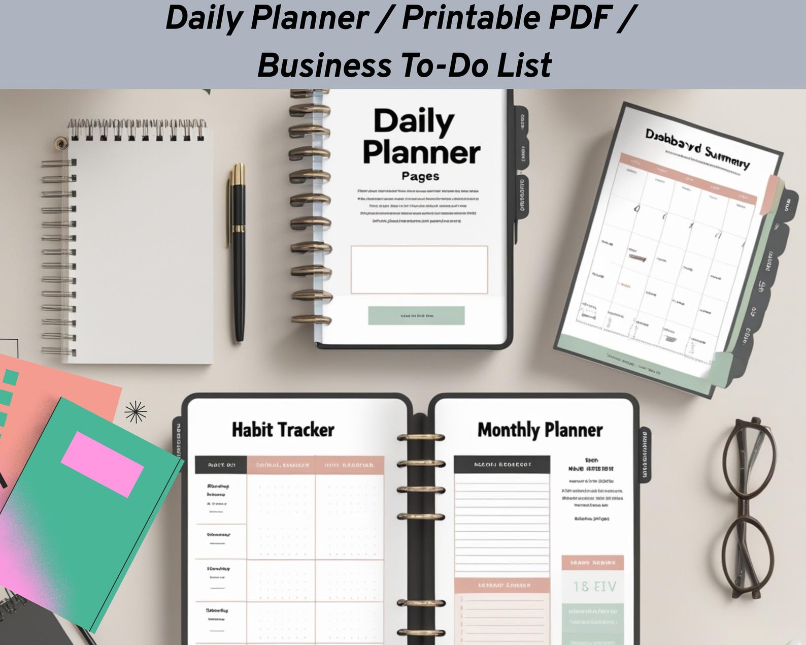Printable Daily & Weekly To-do List | A4 and US Letter Planner PDF ...