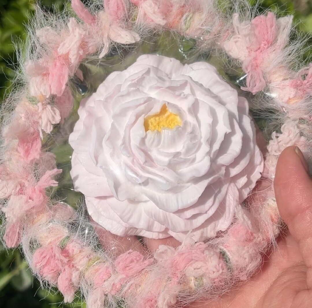 Pink Peony Flower Squishy Toy | Stress Reliever | Tabasquishy | Tus ...