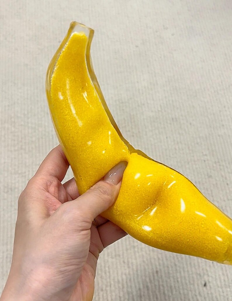 Banana Squeeze Ball ASMR Watery Feeling Shapeable Creamy Feeling Red ...