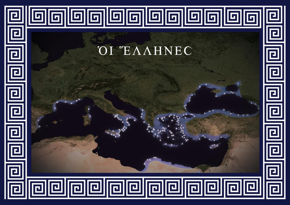 Ancient Greece Map Greek Colonies During the Archaic Period Map ...