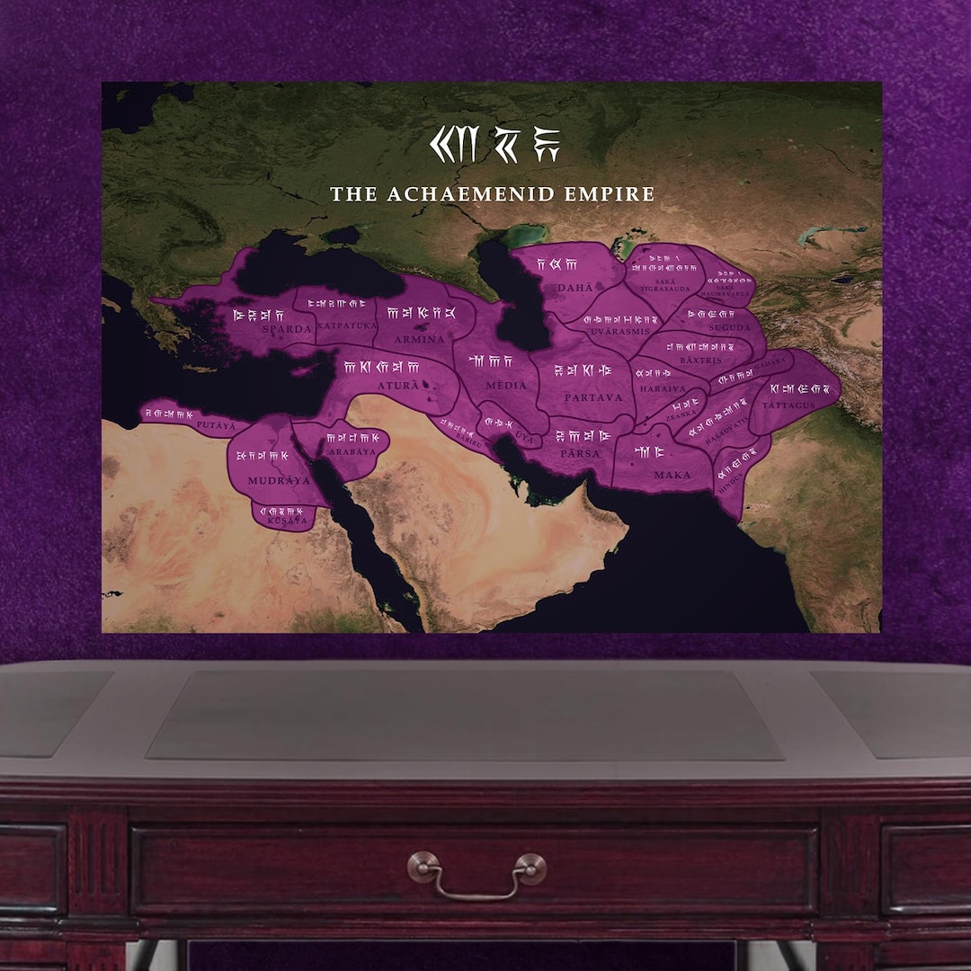 Map of the Achaemenid Empire and Satrapies - Etsy UK