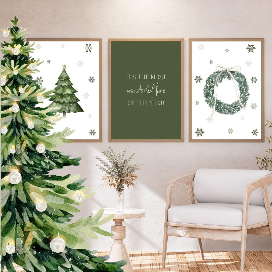 Christmas Poster Set | Winter Poster Set | Wall Decor | Christmas ...