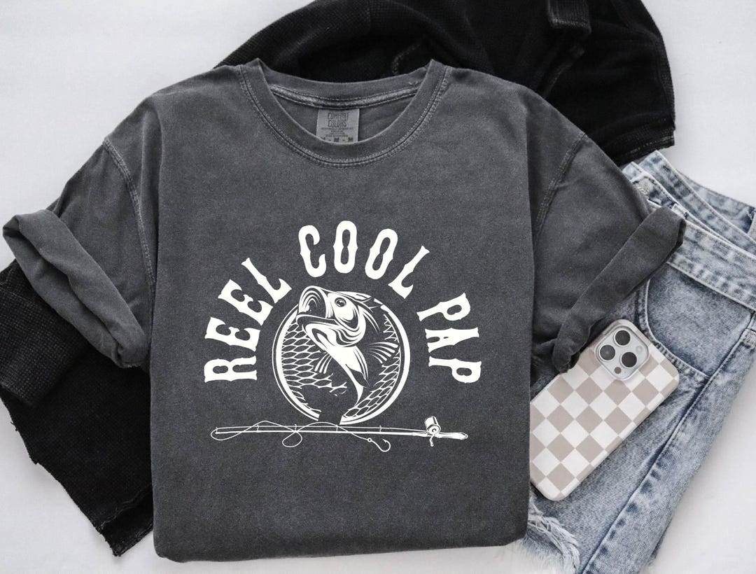 Reel Cool Pap Shirt, for Men, Pap Fishing T-shirt, Pap Fisherman, Gift ...