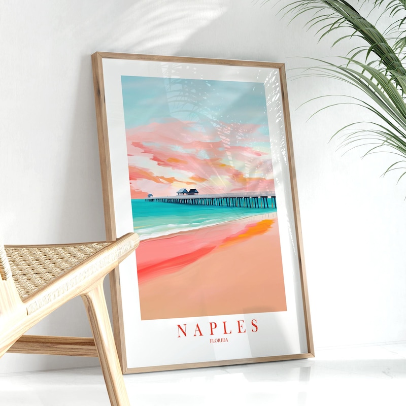 Naples, Fl Pier Print - Etsy