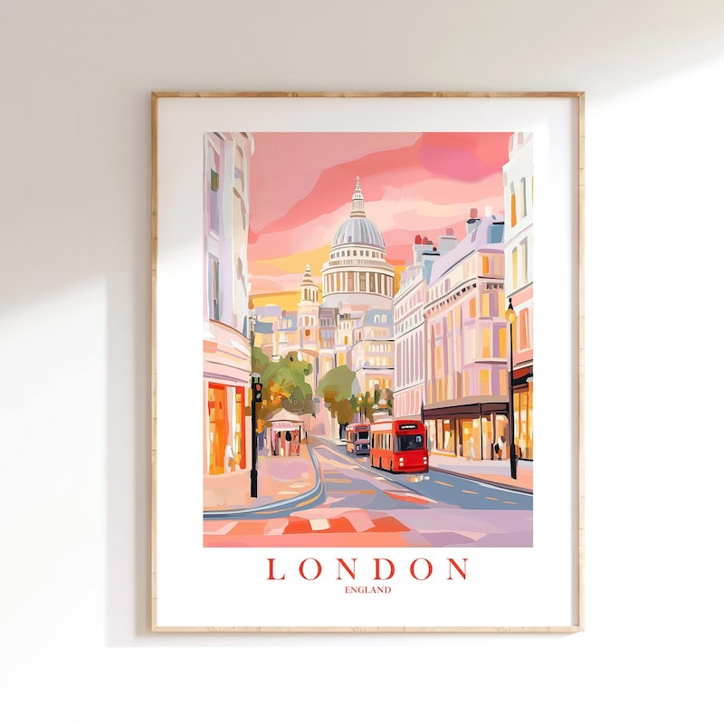 Pink Blue Red Prints - Etsy