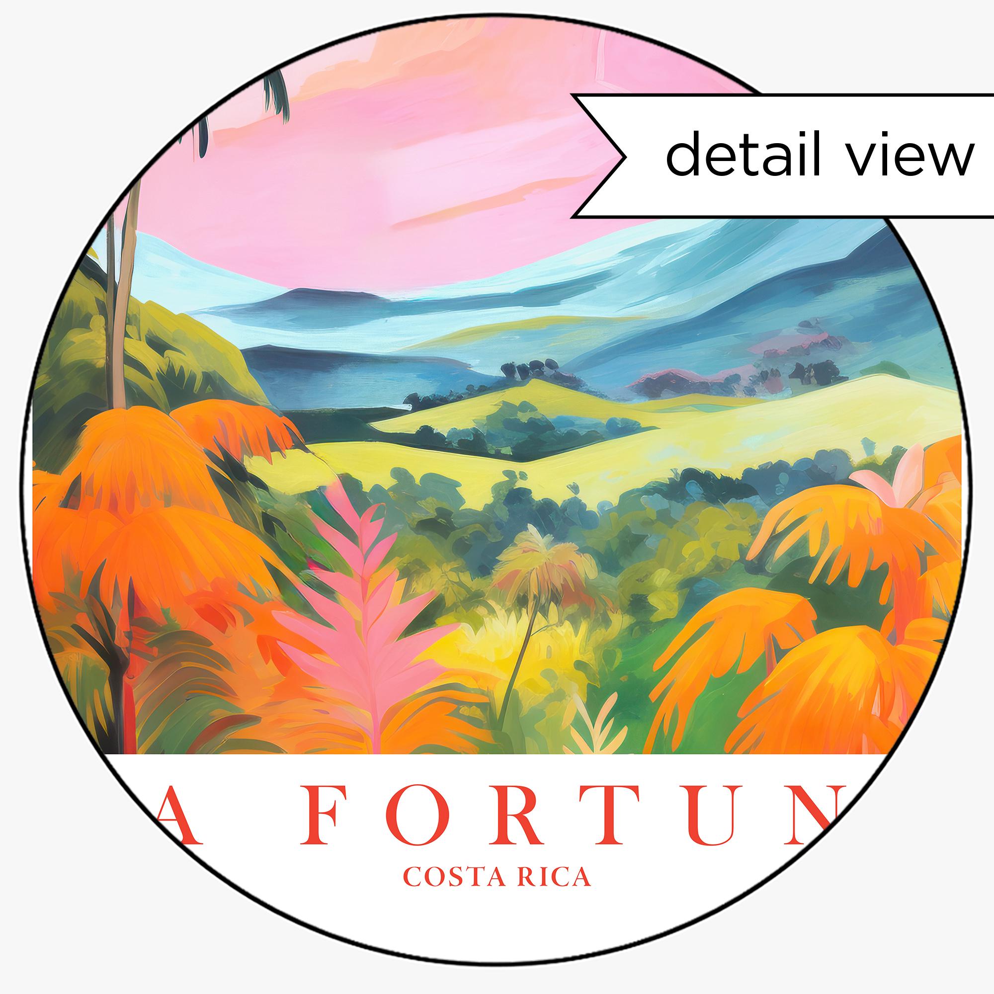 Costa Rica Travel Print, Arenal Volcano Poster, La Fortuna Landscape ...